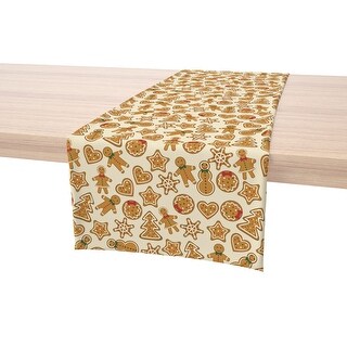 Fabric Textile Products, Inc. Table Runner, 100% Cotton, 16x108", Baking Gingerbread Cookies ...